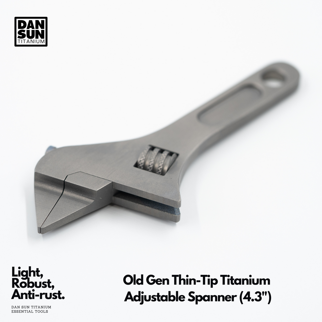 DAN SUN Old Gen Thin-Tip Titanium Adjustable Spanner – Deep Dive Dubai